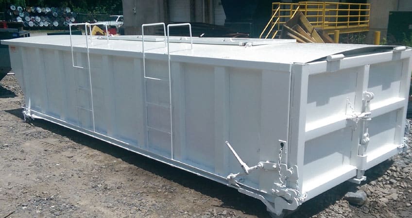 Dewatering Roll Off Dumpsters & Sludge Containers | FleetGenius
